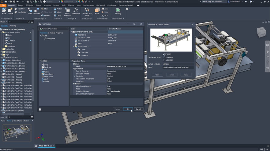 Autodesk Inventor iLogic – Automatiza procesos. – GrafCAD